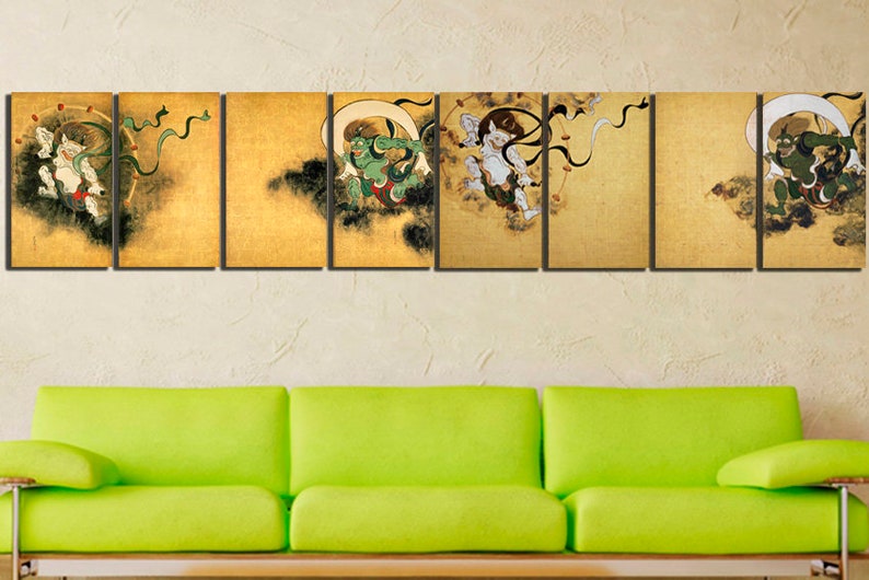 Raijin God Thunder 雷神 Fujin God of Wind 風神 by Ogata Korin - Etsy