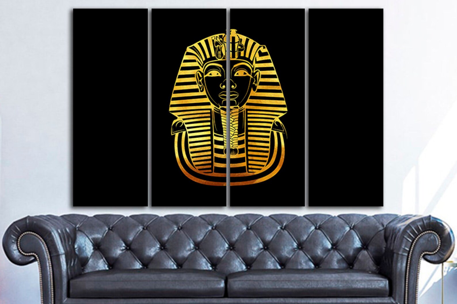 Pharaoh Wall Art Egypt Print Africa Ethnic Décor Canvas Gift Art ...