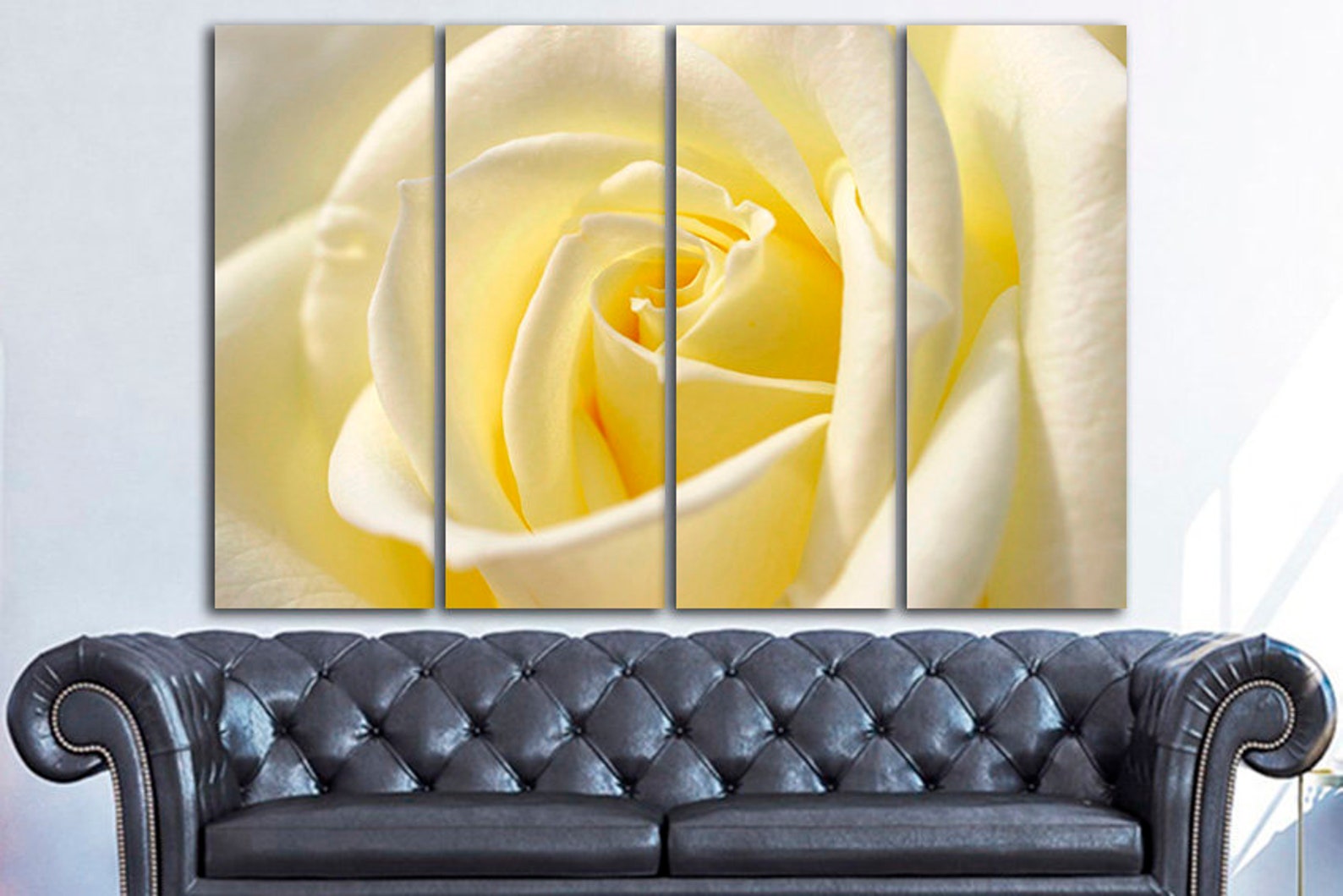 Rose Art Prints Flowers Poster White Rose Print Rose Canvas Flowers ...