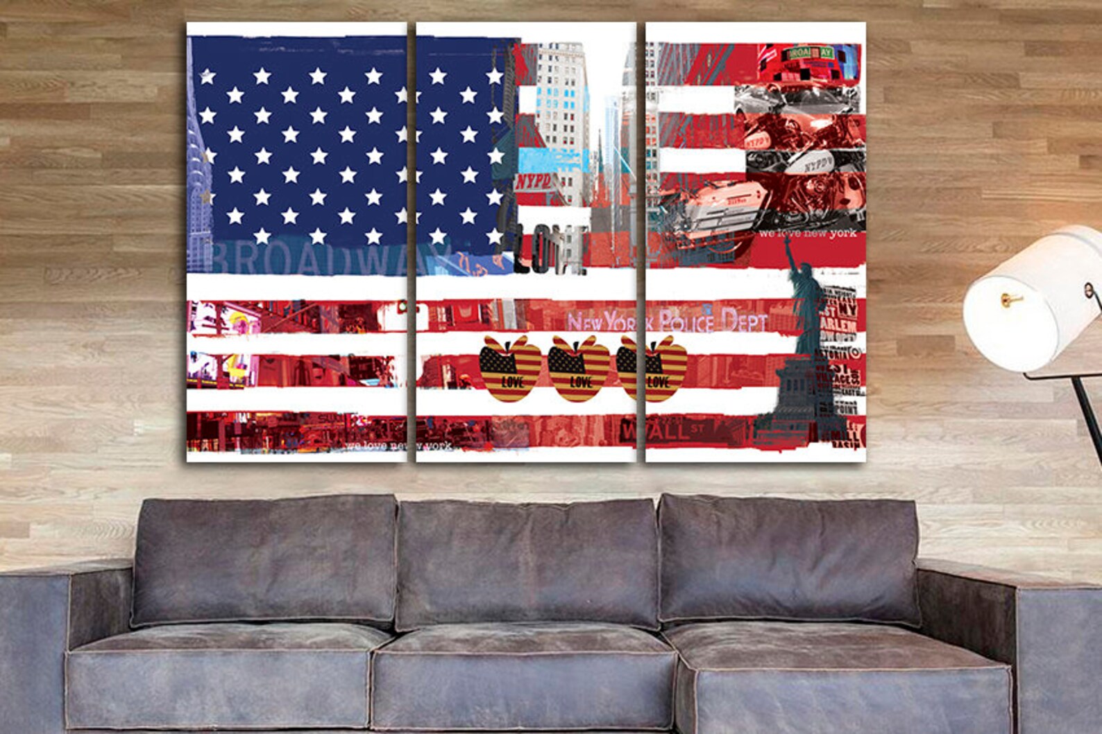 Flag United States Canvas American Flag Print American Flag Canvas ...