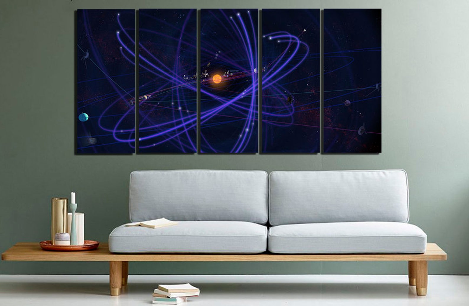 Satellites Space Print on Canvas Space Décor Space Print | Etsy