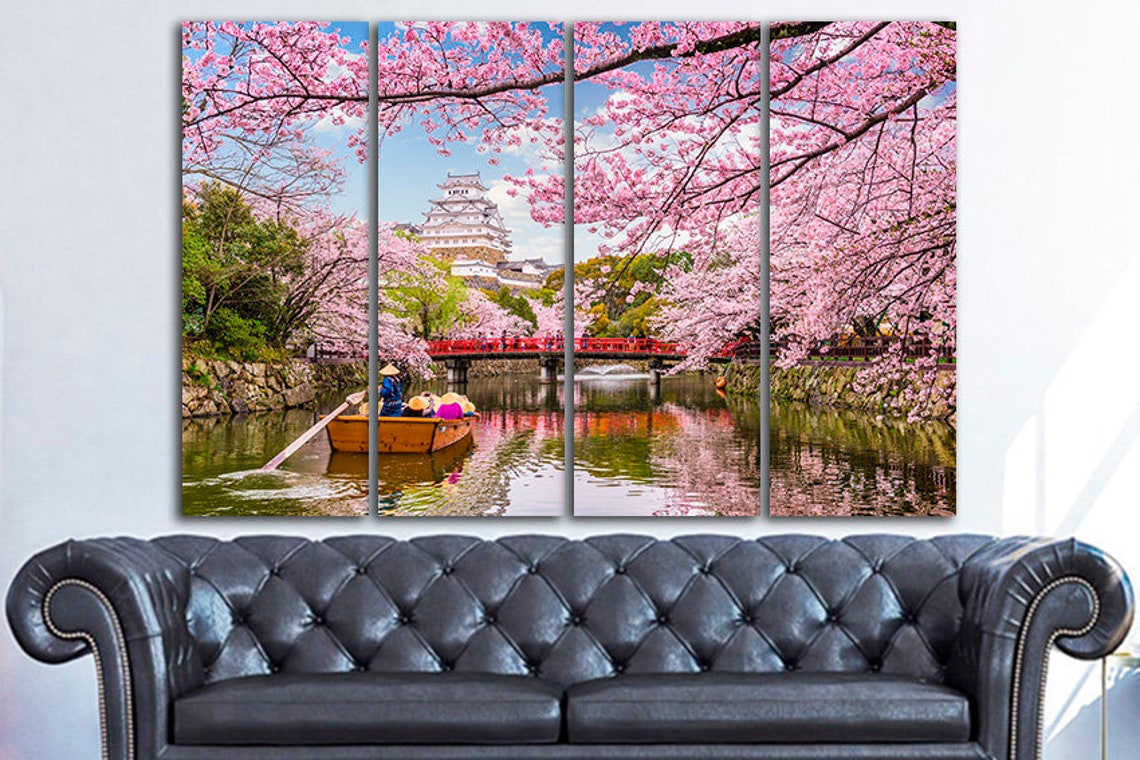 Japan Canvas Wall Art Canvas Cherry Blossom Décor Japan - Etsy
