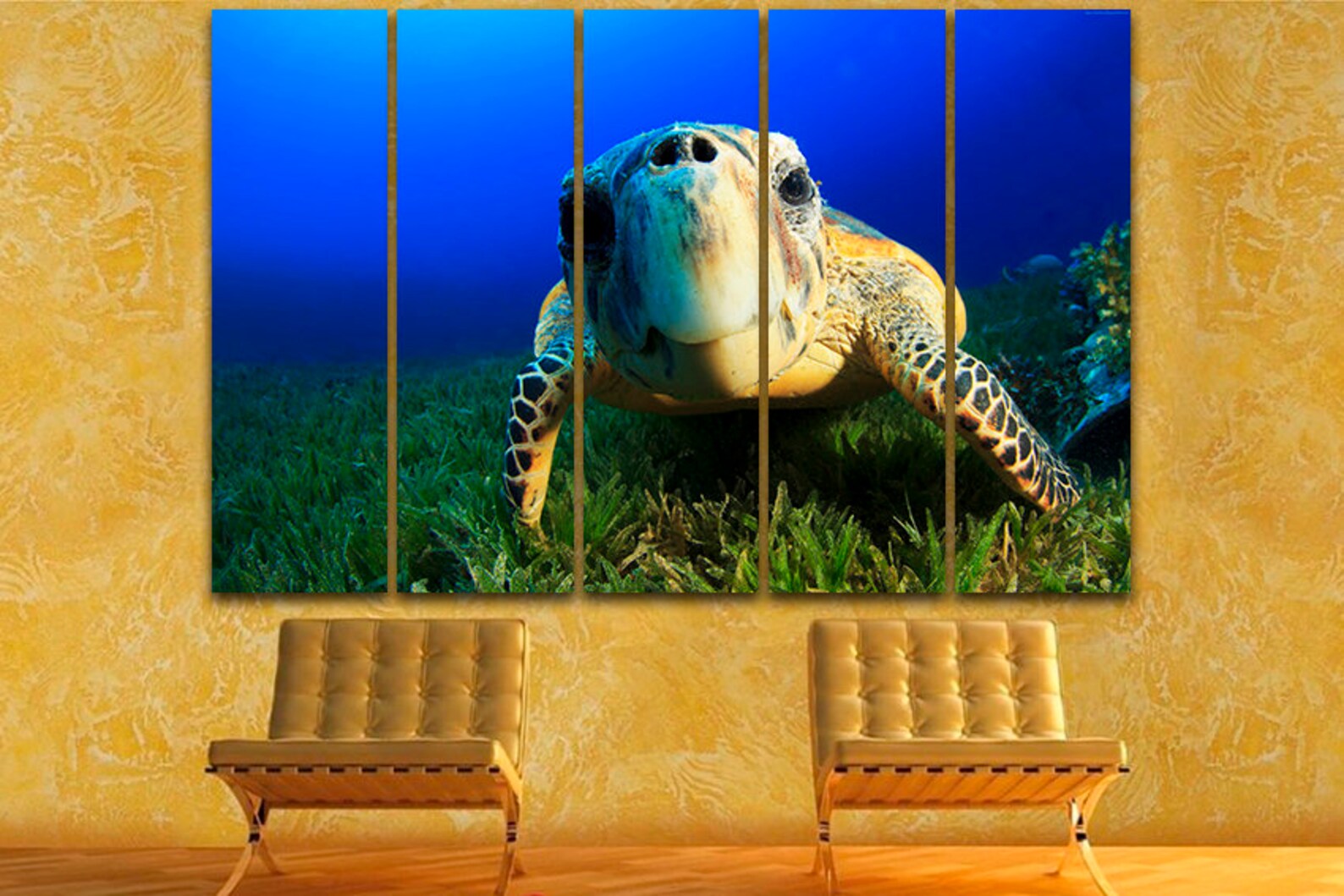 Turtle Decor Sea Turtle Animals Decor Atlantic Ocean Life - Etsy