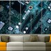 Electronic Circuit Print on Canvas Ready to Hang Tech Wall Decor ...