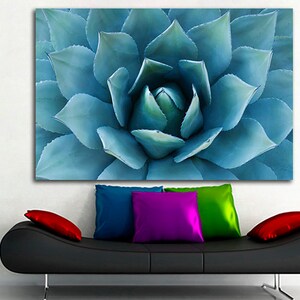 Blue Agave Print Decor Floral Tequila Agave Blue Agave Print Blue Agave ...