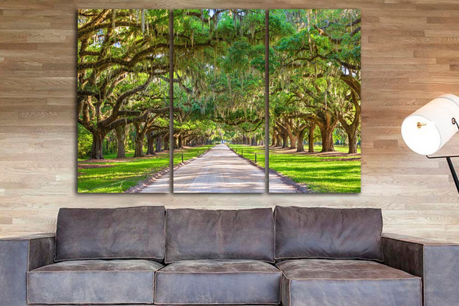 Wall Art Canvas Oak Trees Avenue of Oaks Forest Wall Decor - Etsy