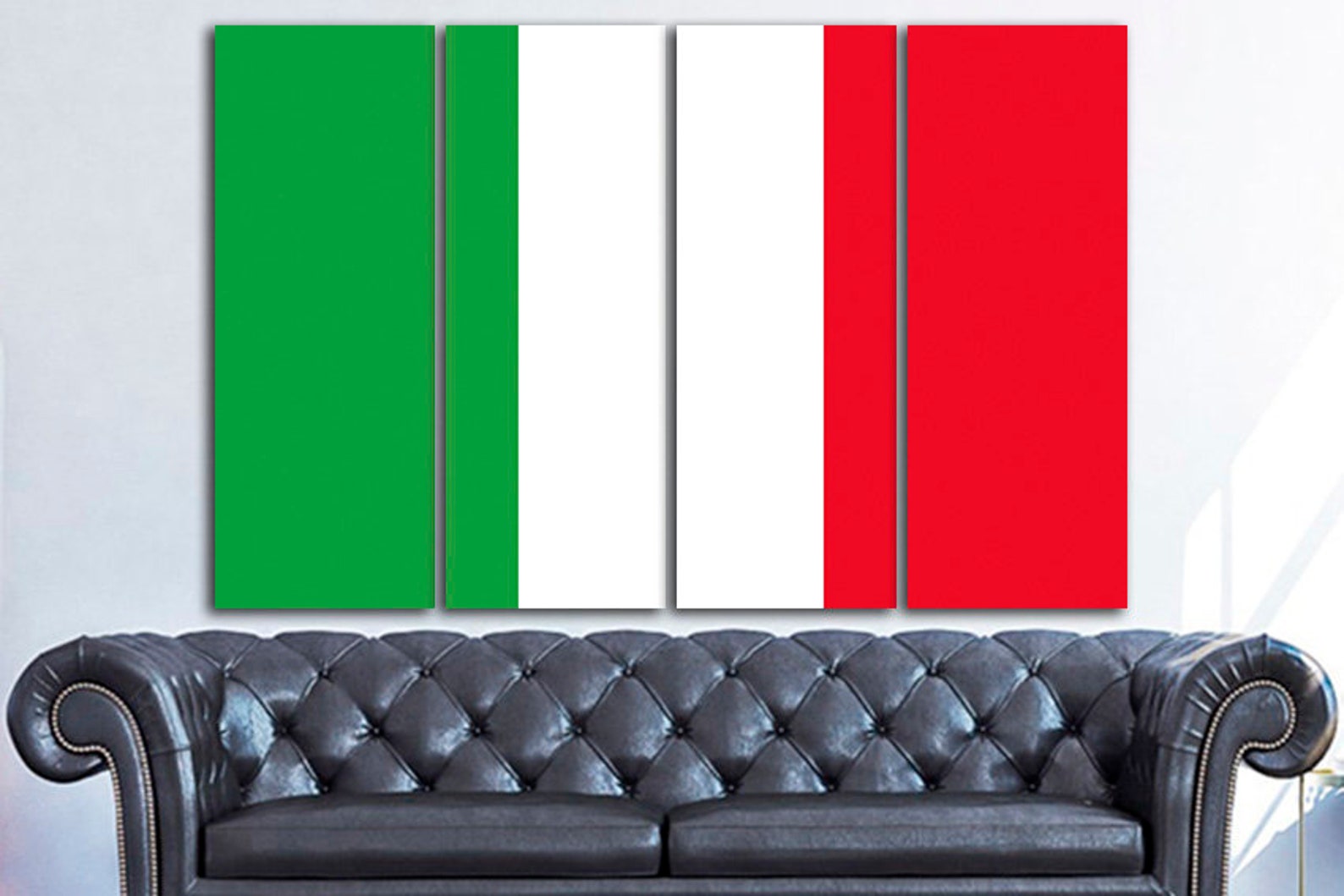 Italy Flag Print on Canvas Europe Italy Flag Art Italy Flag - Etsy