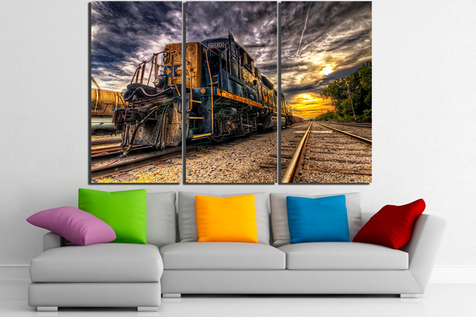Train Canvas Print Locomotive Decor Train Photo Art Train Home - Etsy