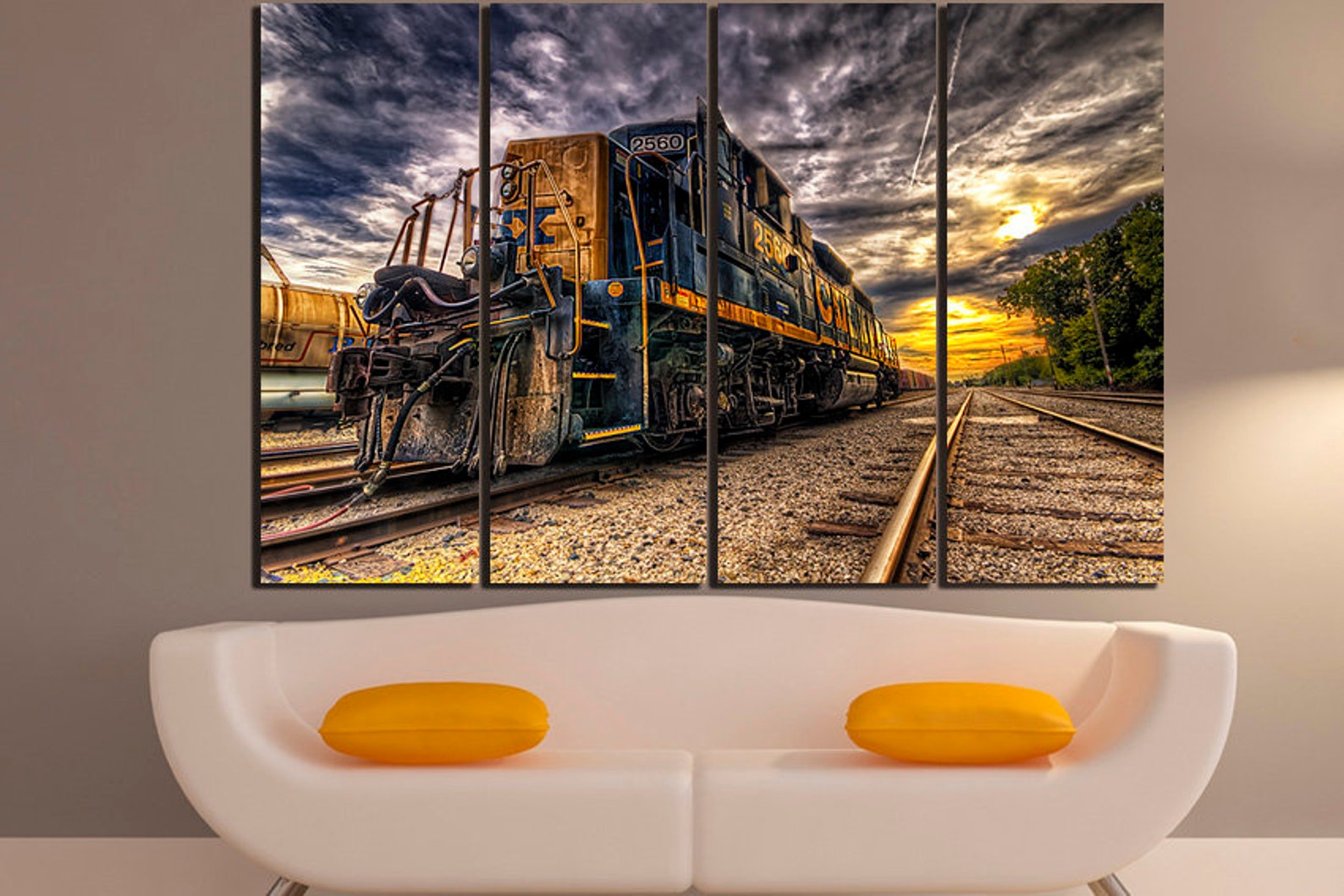 Train Canvas Print Locomotive Decor Train Photo Art Train Home - Etsy