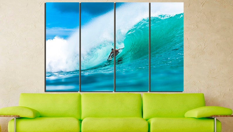 Surfing Canvas Set Ocean Wall Art Surfing Print Surfing Home - Etsy