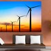 Wind Turbine Art Generator Energy 5 Panel Set Split Canvas - Etsy