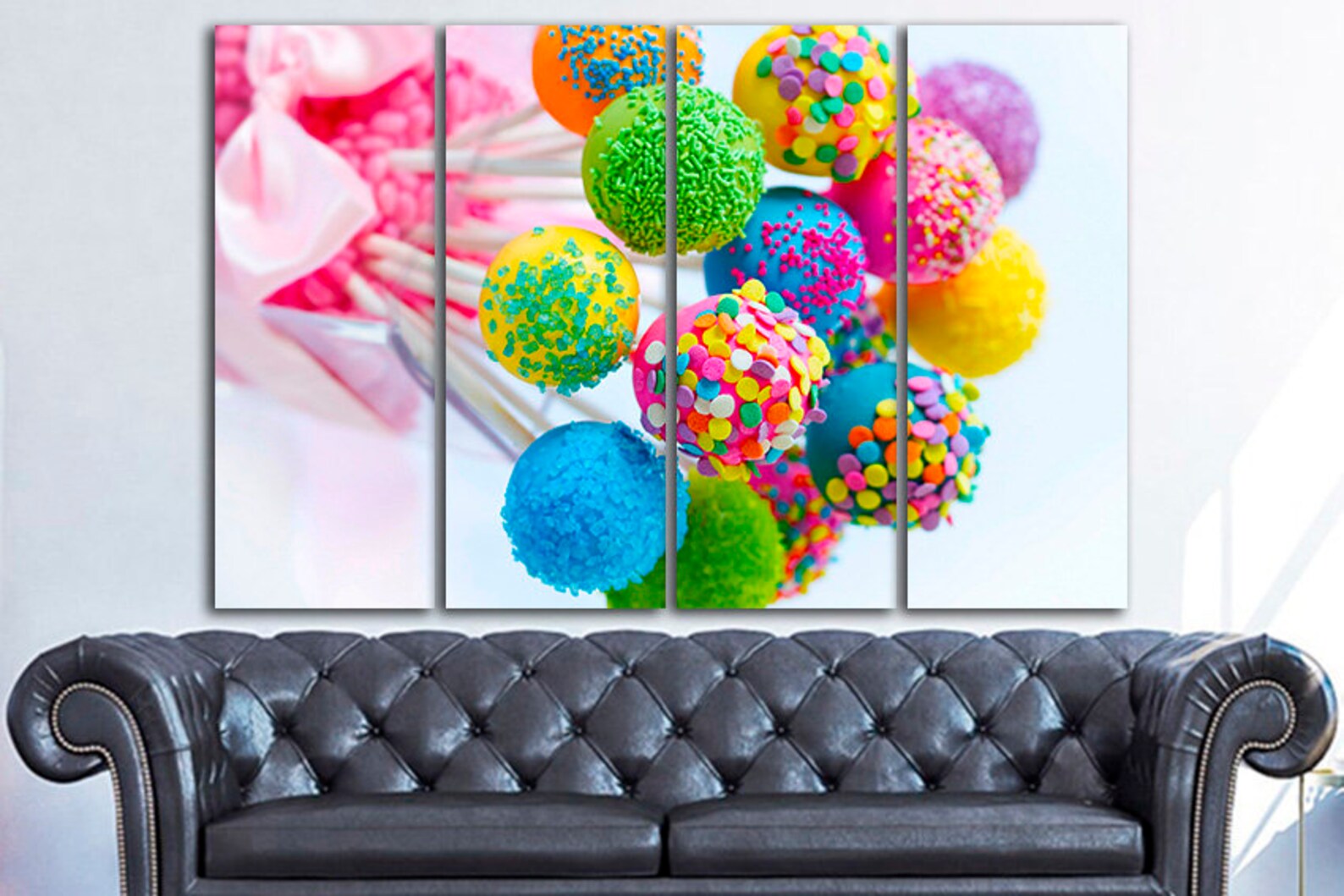 Lollipop Print Art Gallery Wall Set Lollipop Canvas Colorful - Etsy