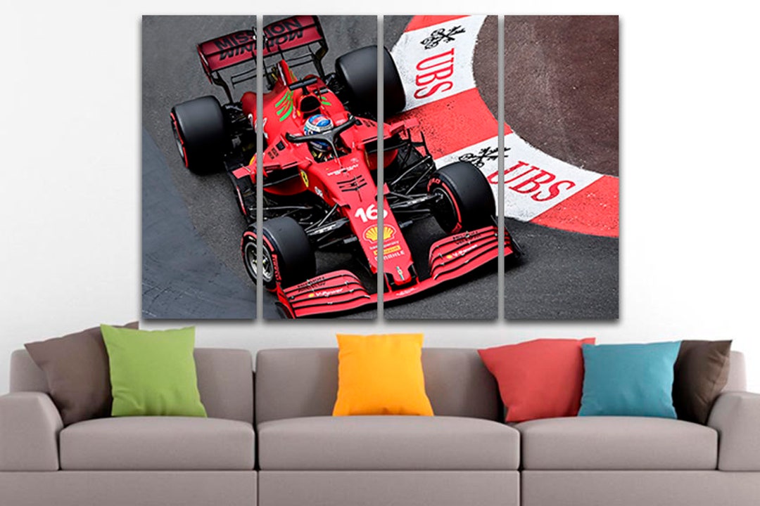 Bolide Canvas Sport Red Car Wall Art Racing Print Race Car Décor Rally ...