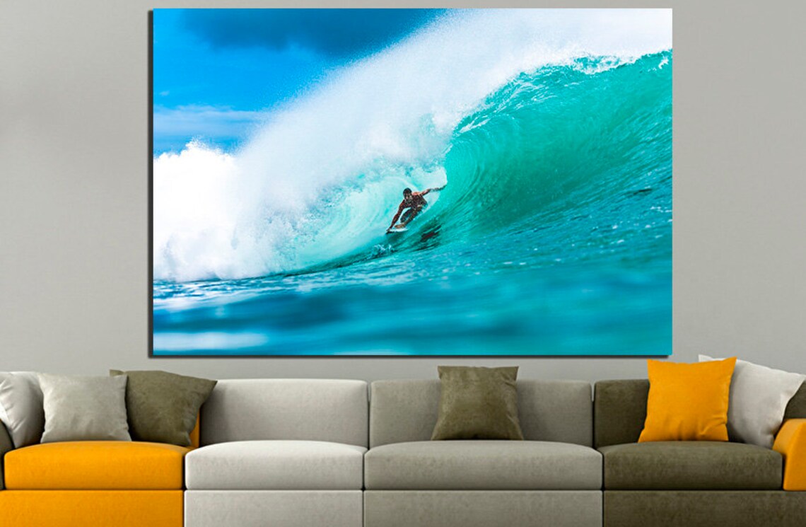 Surfing Canvas Set Ocean Wall Art Surfing Print Surfing Home - Etsy