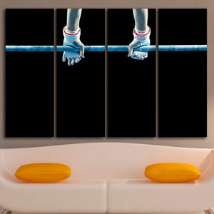 Gymnastics Art Gymnast Hands Canvas Sport Wall Art Workout Wall Decor ...