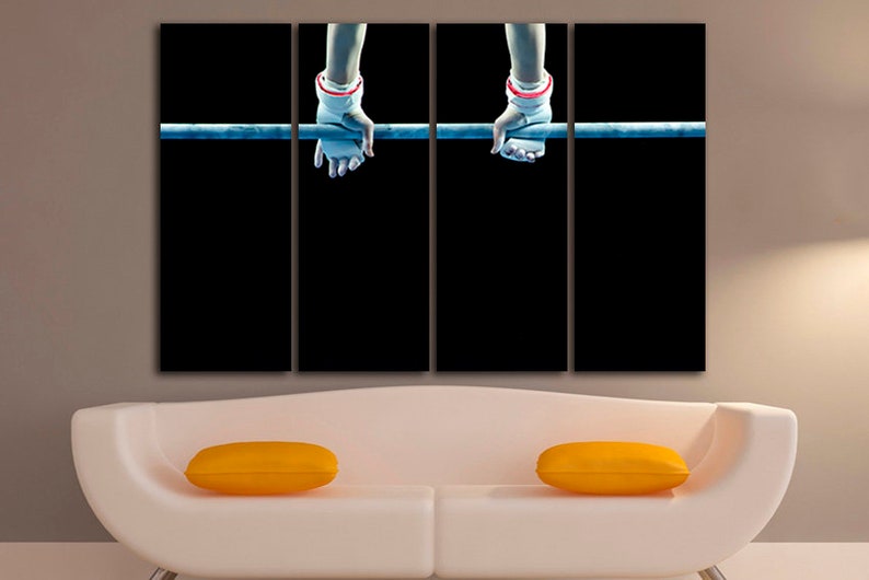Gymnastics Art Gymnast Hands Canvas Sport Wall Art Workout Wall Decor ...