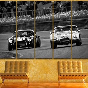 Racing Car Canvas Print Art Sports Car Racing Car Print Racing Car Art ...