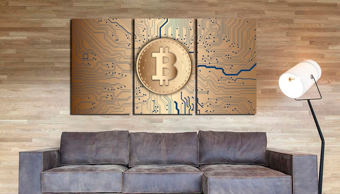 Bitcoin Canvas Crypto Art Currency Print Trader Wall Décor - Etsy