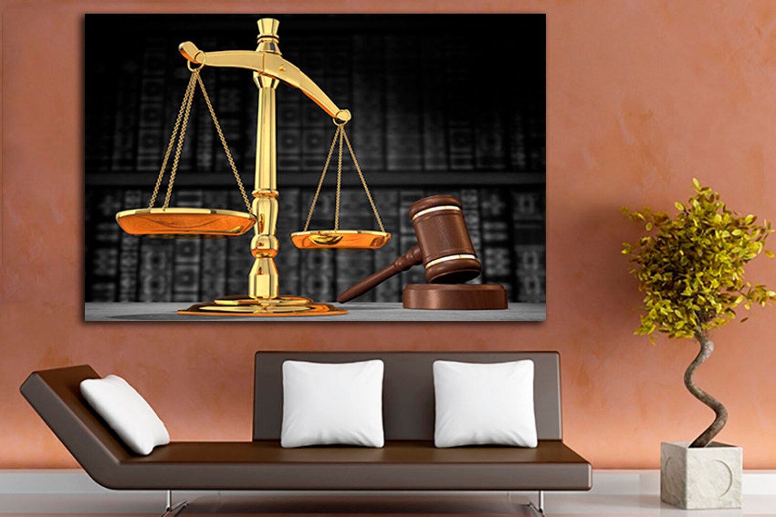 Scales Justice Wall Art Canvas Scales Déco Law Canvas Lawyer Wall Art ...