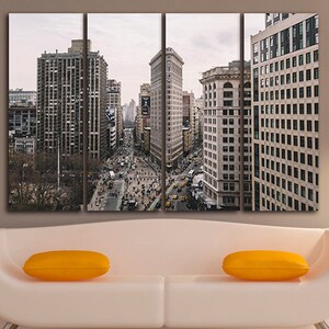 Flatiron Building Wall Art Canvas New York Print City Photo Panoramic ...