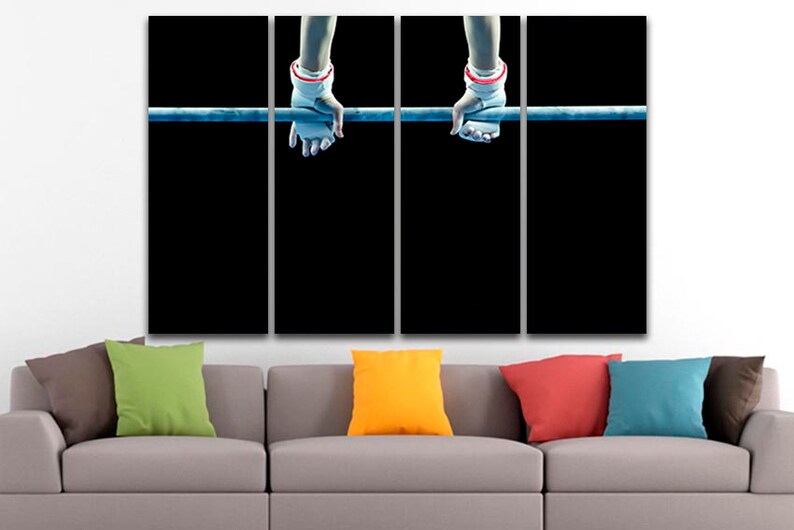 Gymnastics Art Gymnast Hands Canvas Sport Wall Art Workout Wall Decor ...