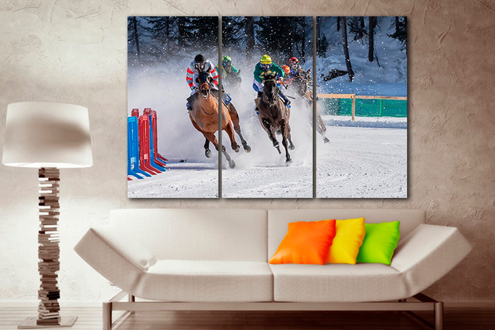 Horse Riding Canvas Horseback Riding Equestrian Sport Print - Etsy