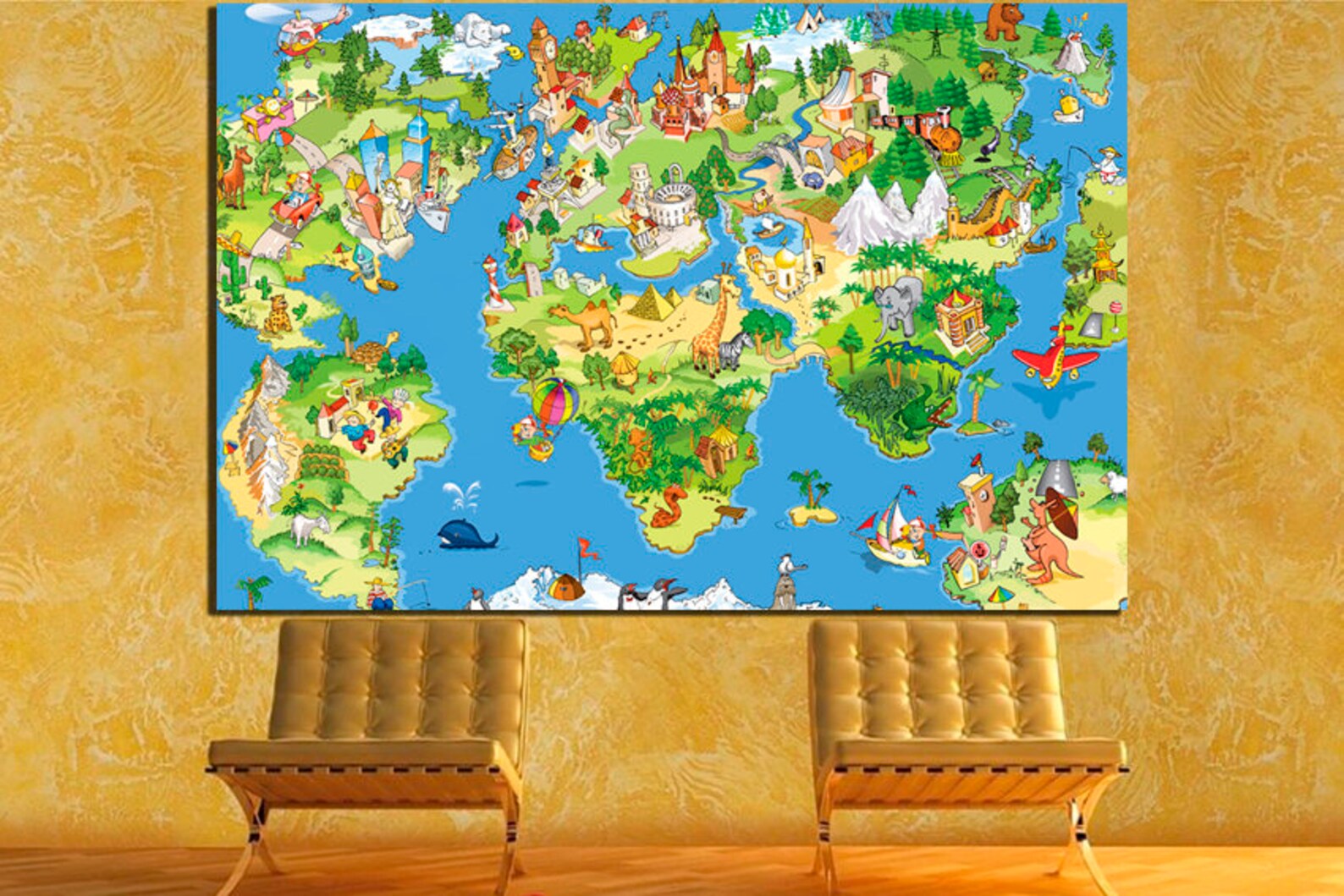 Children s Map Large World Map School World Map Cartoon Etsy children-s-map-large-world-map-school-world-map-cartoon-etsy