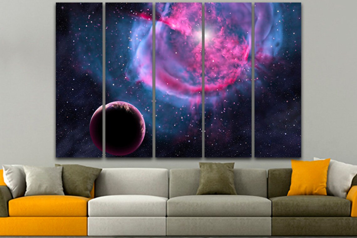 Space print Wall art canvas Astronomy Space wall art Galaxy | Etsy