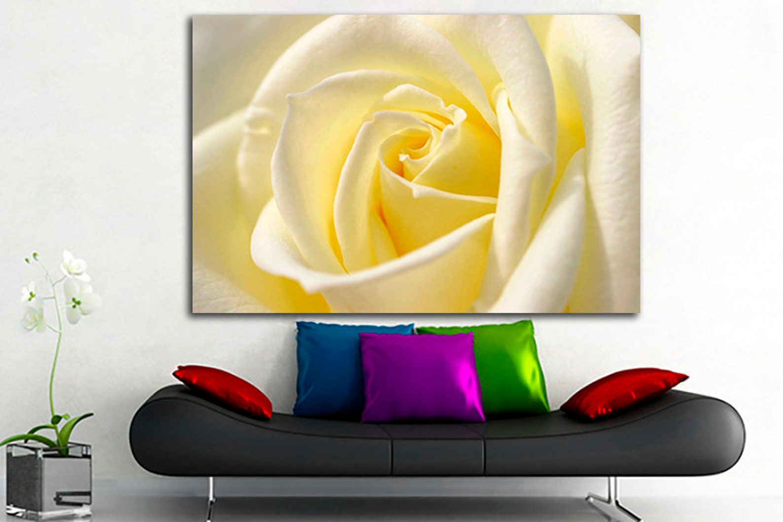 Rose Art Prints Flowers Poster White Rose Print Rose Canvas - Etsy