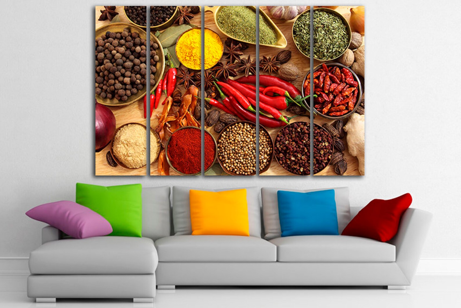 Spice on Canvas Spice Print Kitchen Wall Art Cafe Wall Decor | Etsy