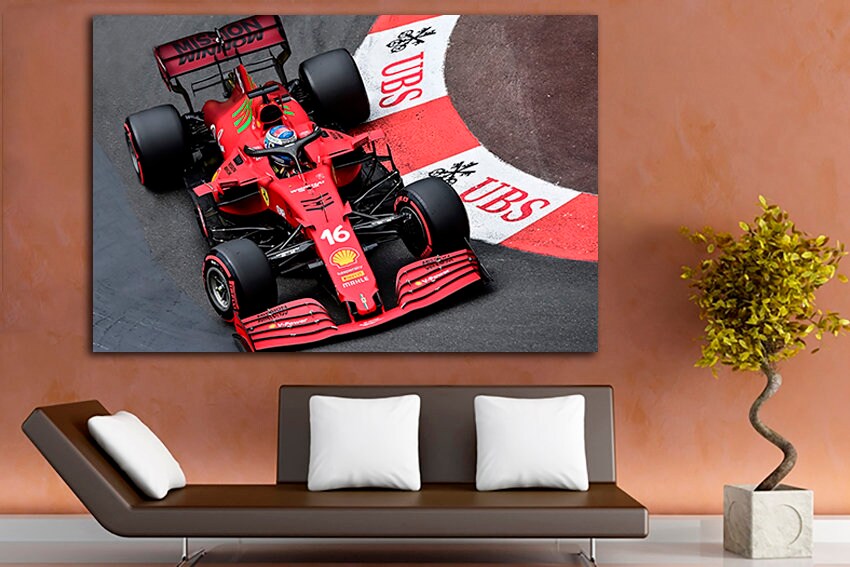 Bolide Canvas Sport Red Car Wall Art Racing Print Race Car Décor Rally ...