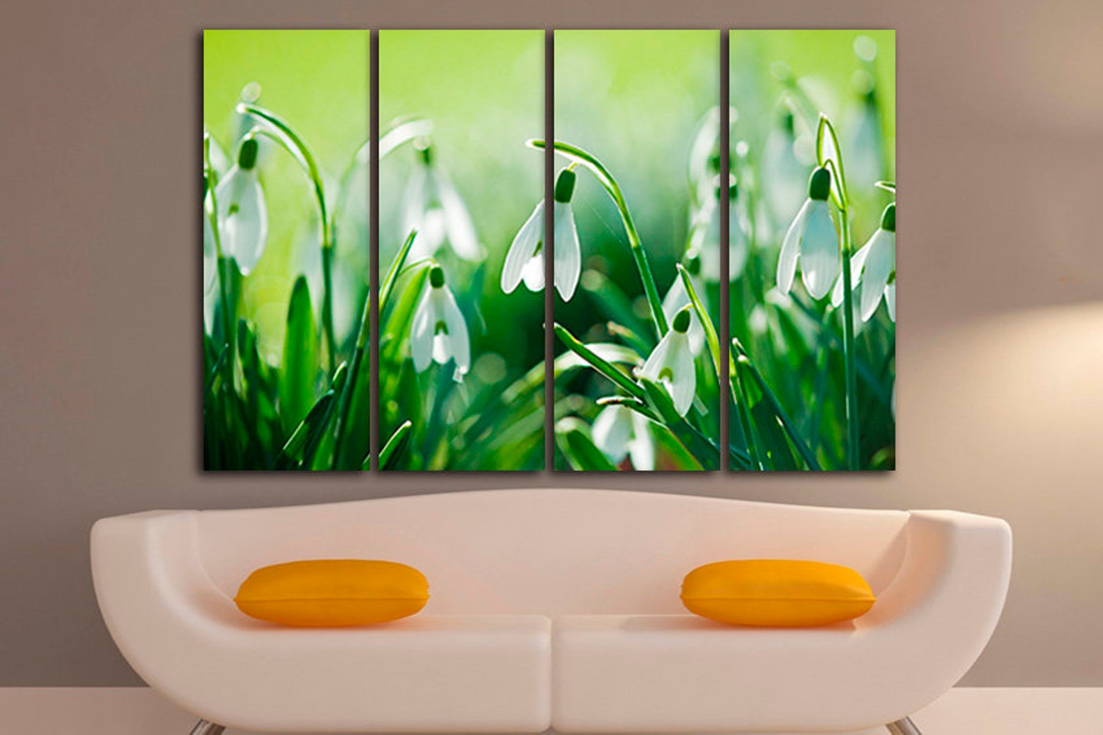 Snowdrops Print Flowers Art Decor Snowdrops Canvas Spring - Etsy