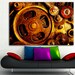 Gears Print Machine Wall Art Large Canvas Set Gears Wall Decor ...