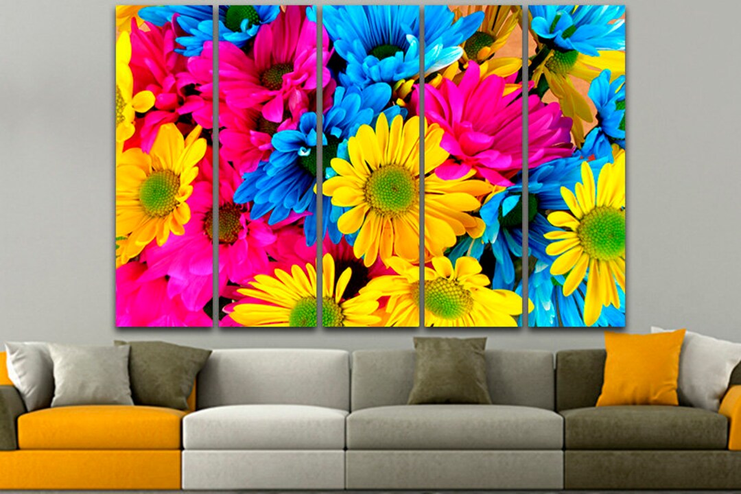 Flower Poster Watercolor Flower Floral Home Art Flowers Wall Decor Gift ...