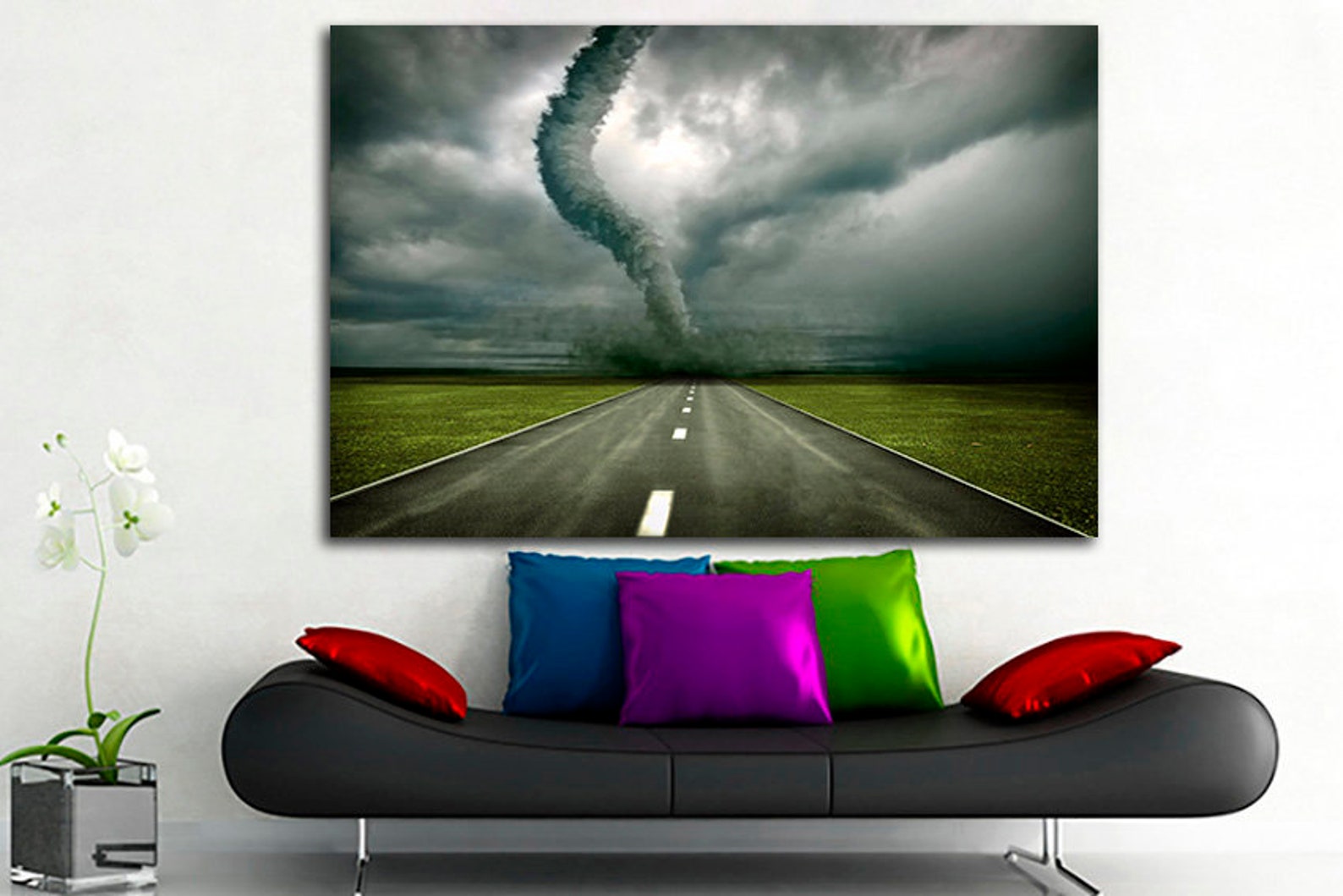 Tornado Canvas Storm Wall Art Weather Décor Tornado Photo Rain - Etsy