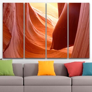 Lower Canyon Art Antelope Canyon Southwestern Arizona Rock Wall Print ...