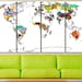 Cartoon Characters World Map Print Cartoons World Map World - Etsy