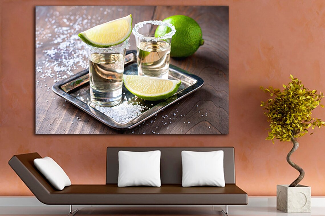 Tequila Print Alcohol Print Tequila Wall Art Bar Wall Decor Kitchen ...
