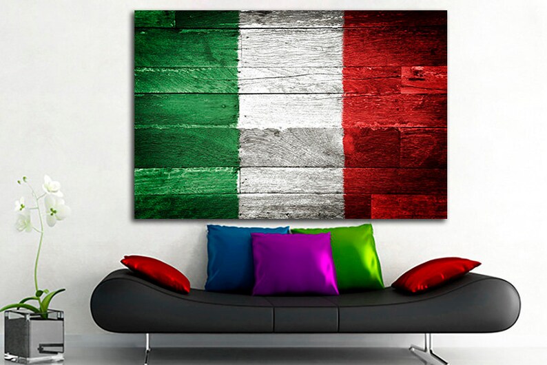 Italy flag Print art Italy flag canvas Flag Italy print Flag | Etsy