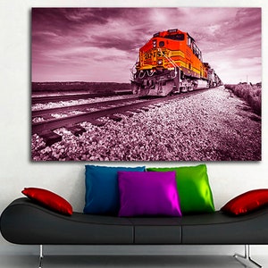 Locomotive Train Canvas Art Train Print Train Art Train Canvas Train ...