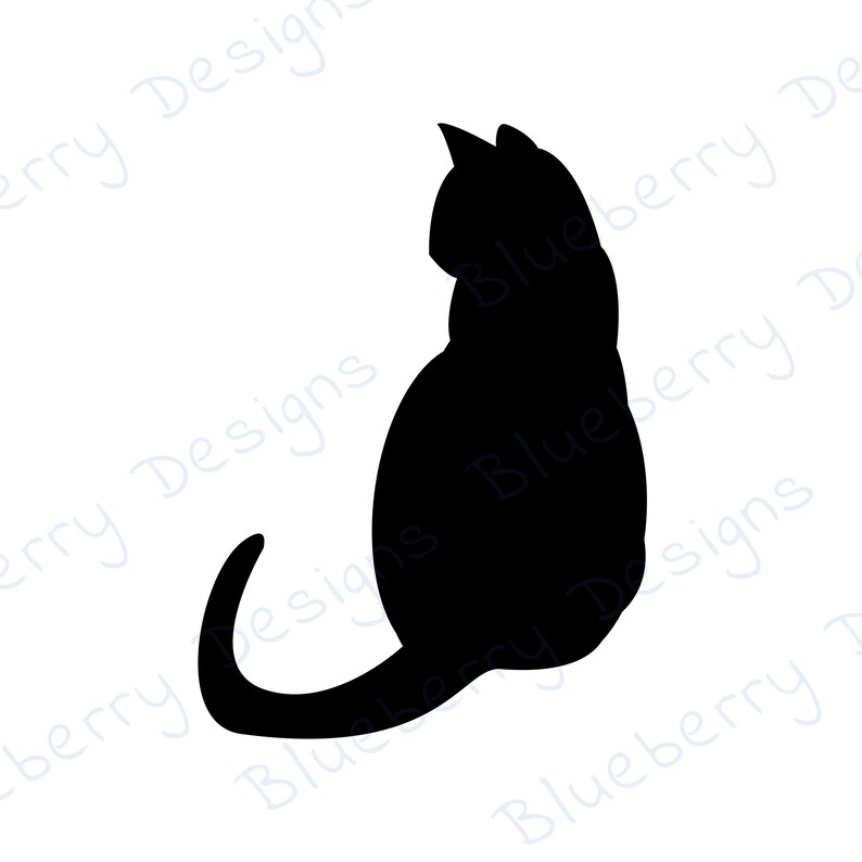 Cat Silhouette Clipart, Cat Silhouette Bundle, Cat Silhouette Vector ...