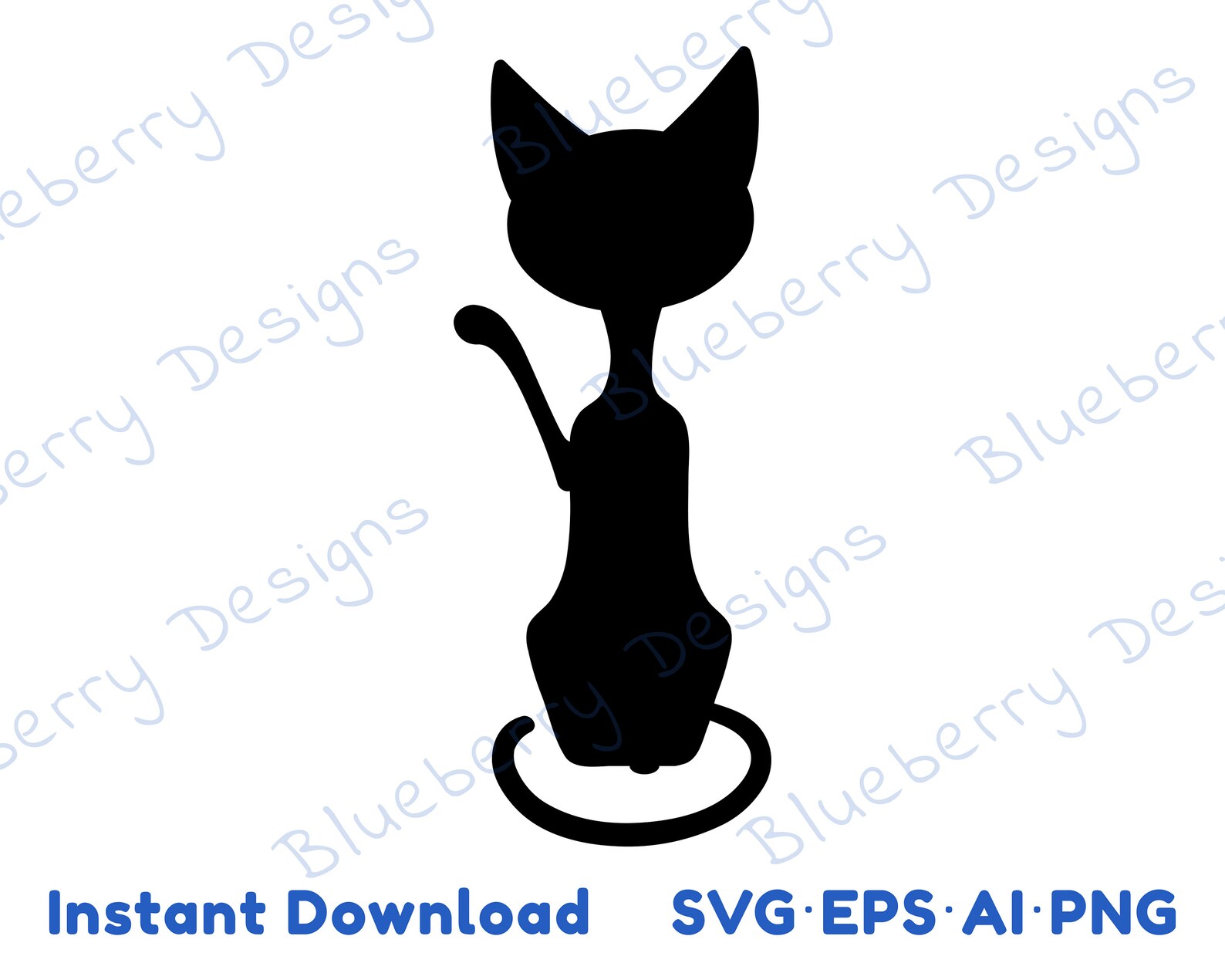 Cat Silhouette Clipart, Cat Silhouette Bundle, Cat Silhouette Vector ...
