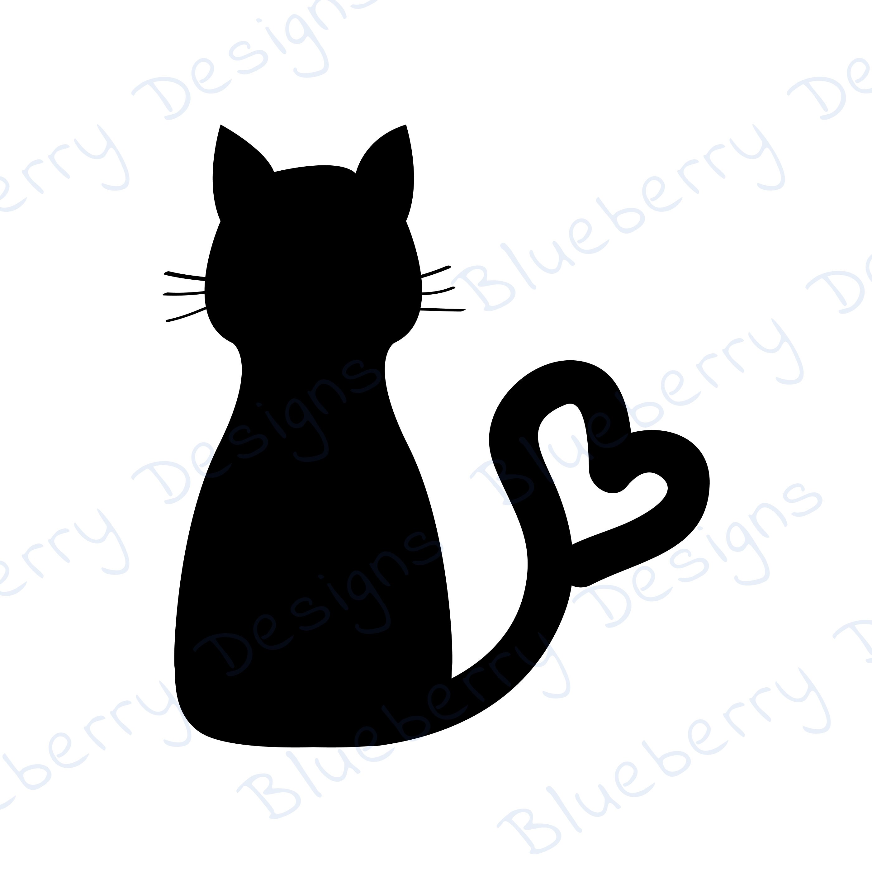 Cat Silhouette Clipart, Cat Silhouette Bundle, Cat Silhouette Vector ...