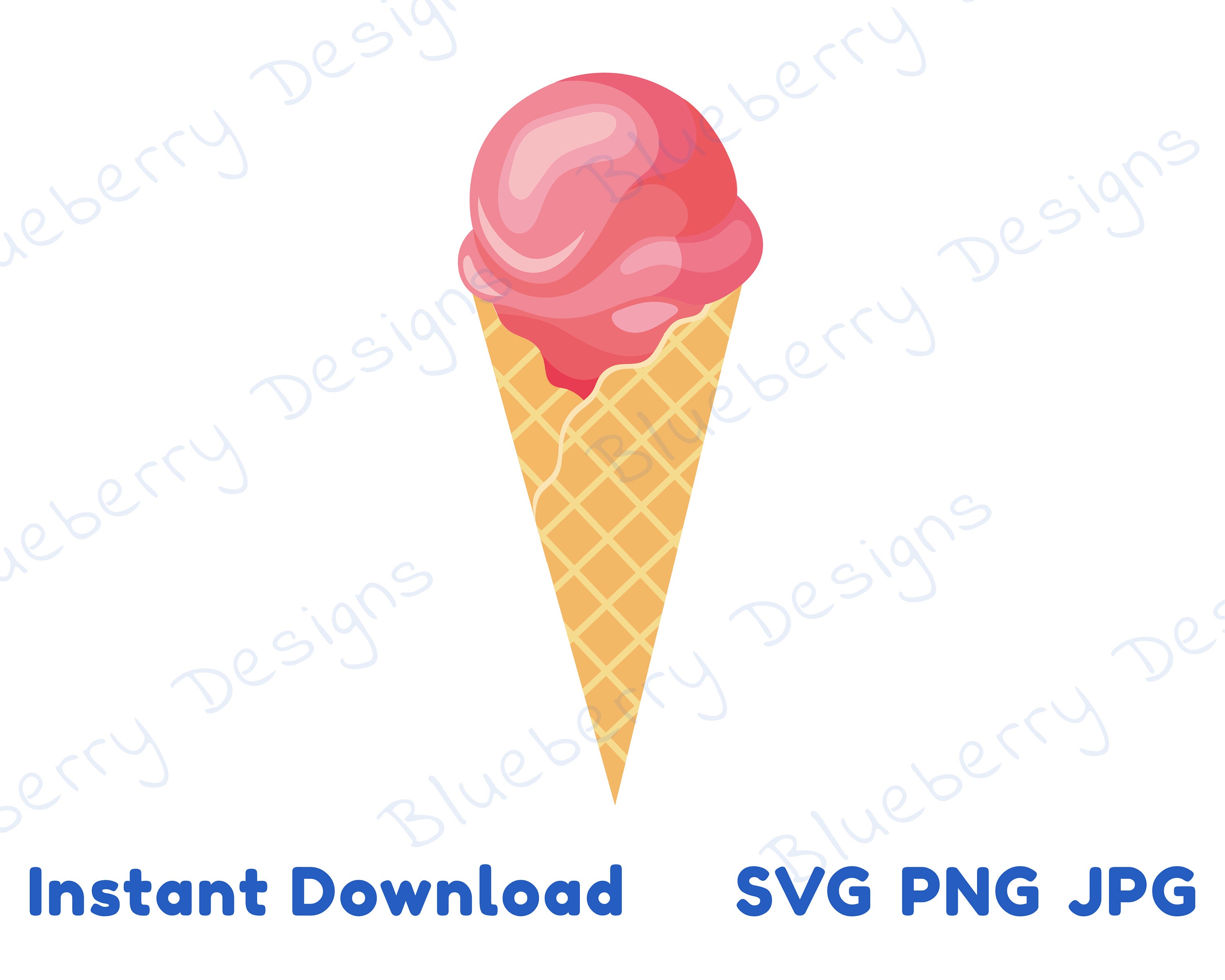 Ice Cream Cone Clipart Ice Cream Cone Vector Ice Cream Cone - Etsy