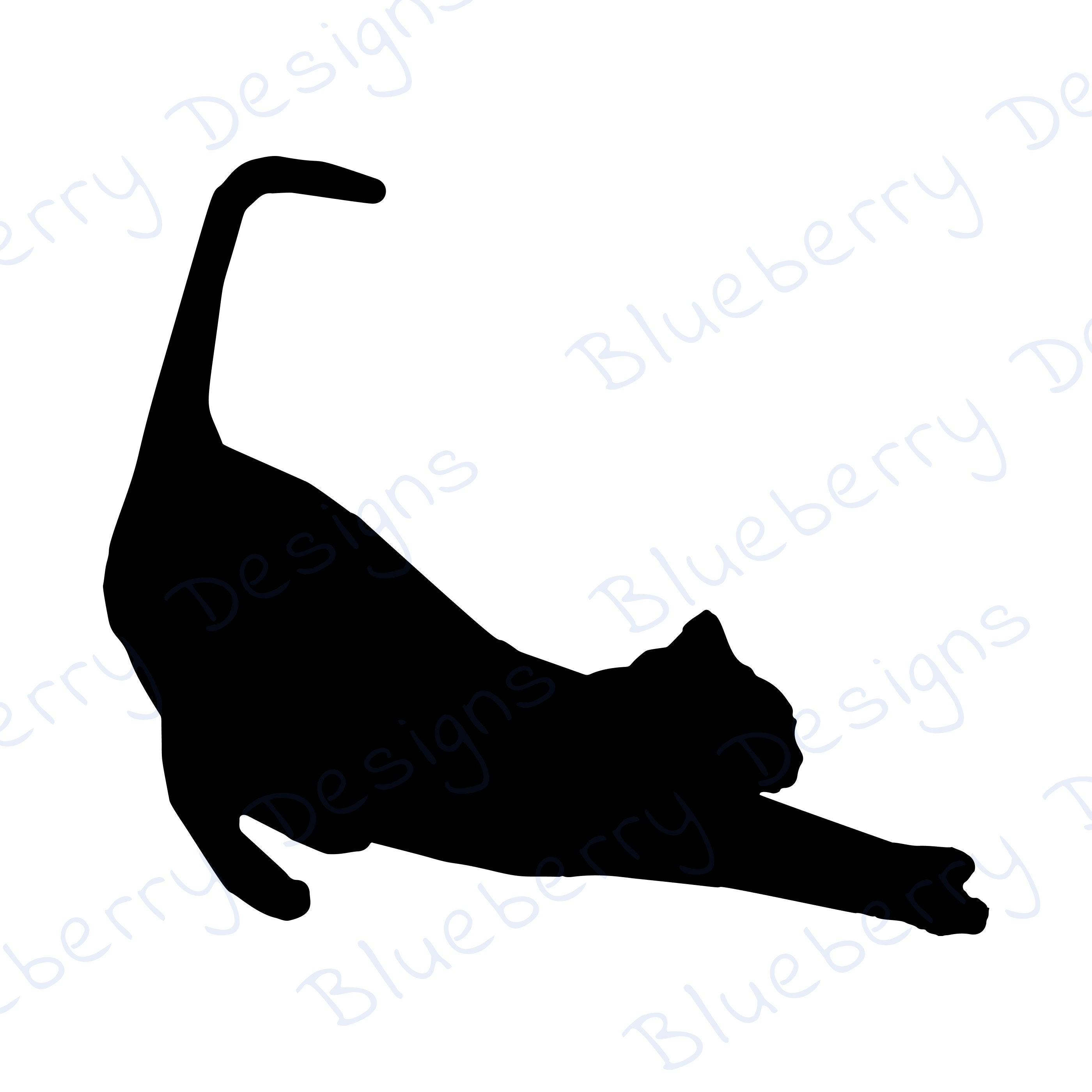 Cat Silhouette Clipart, Cat Silhouette Bundle, Cat Silhouette Vector ...