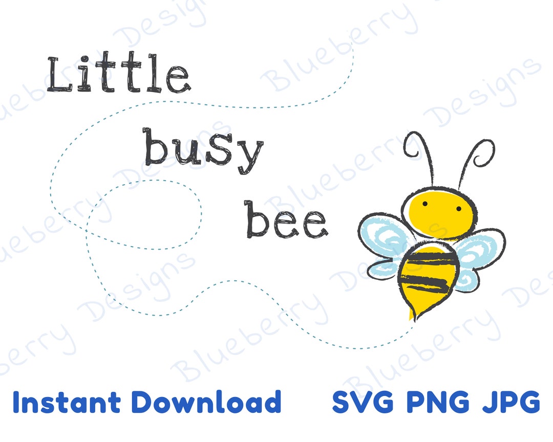 Little Busy Bee Poster, Little Honey Bee Wall Art, Busy Bee Clipart ...