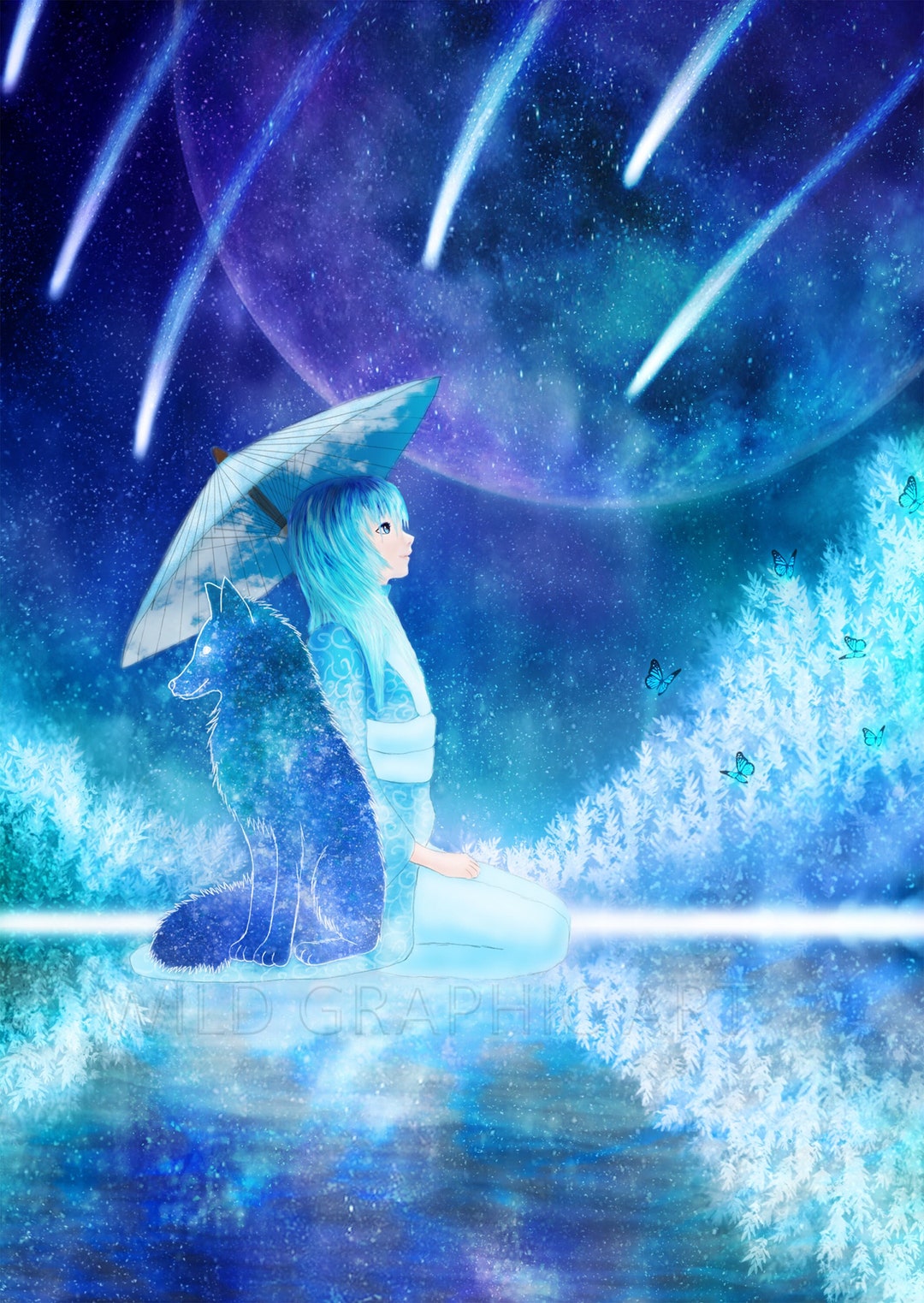 Fantasy Anime, Fantasy Anime Girl, Fantasy Drawing, Digital Download - Etsy