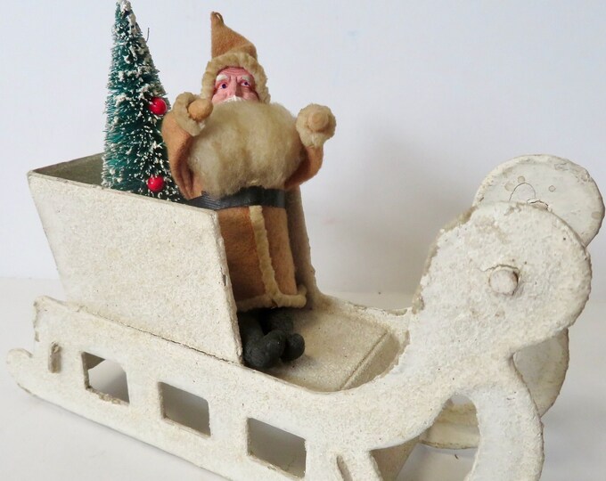 Vintage Antique German Clay Face Belsnickel Santa Claus St. Nicholas in ...