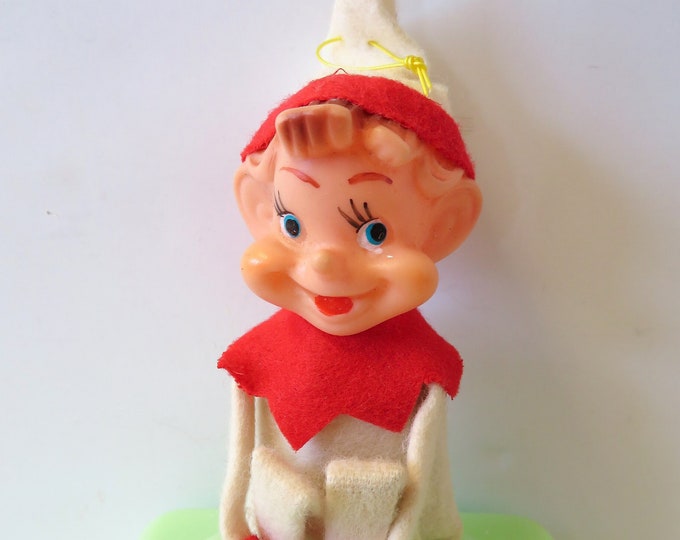 Vintage 1960er 60er Jahre Made in Japan Weißer Filz Flanell auf dem ...