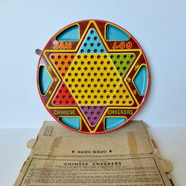 Chinese Checkers Tin - Etsy